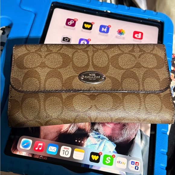Coach | Bags | Coach Tan Signature Wallet | Poshmark